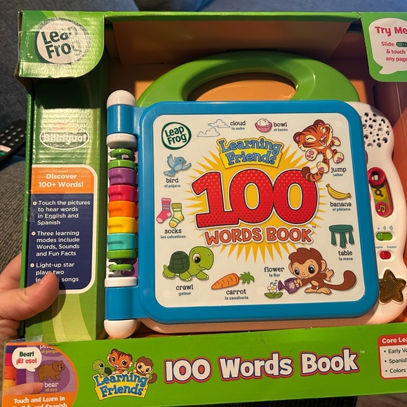 Leapfrog | Toys | Learning Friends 0 Words Book Green And Blue | Poshmark